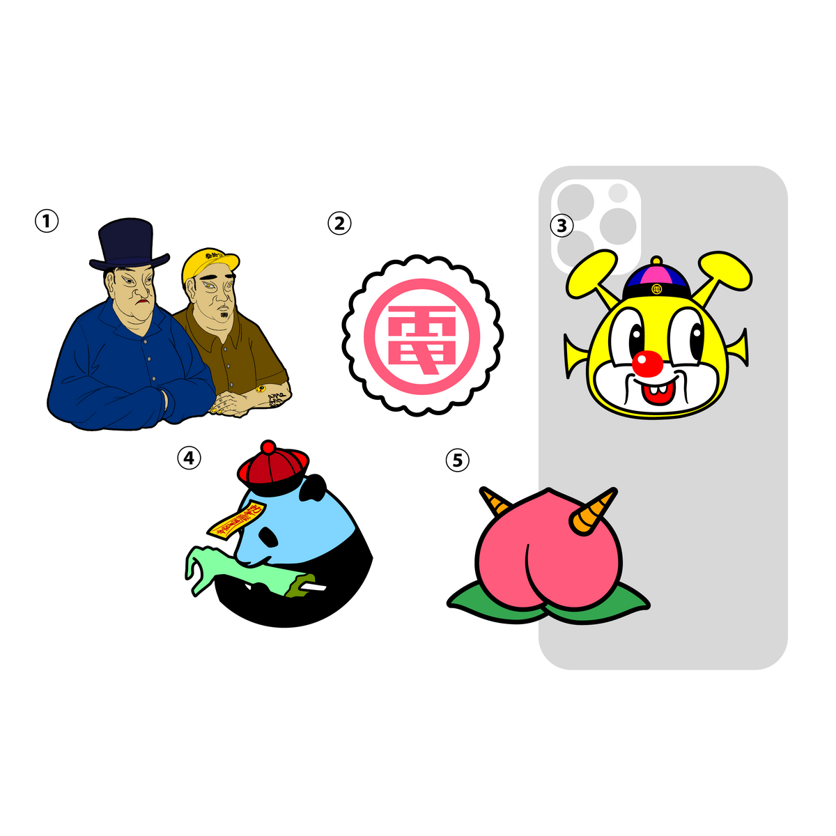CHARACTER STICKER SET – DENKI GROOVE ONLINE STORE